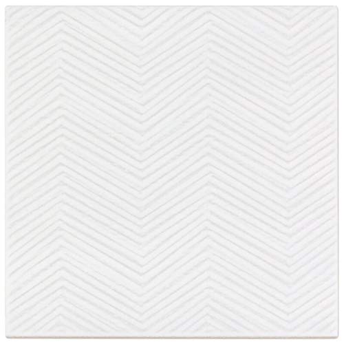 Oakland Decor White 6 in. x 6 in. 7mm Matte Porcelain Floor and Wall Tile Sample