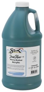 paint acrylic sax true flow turquoise half gallon