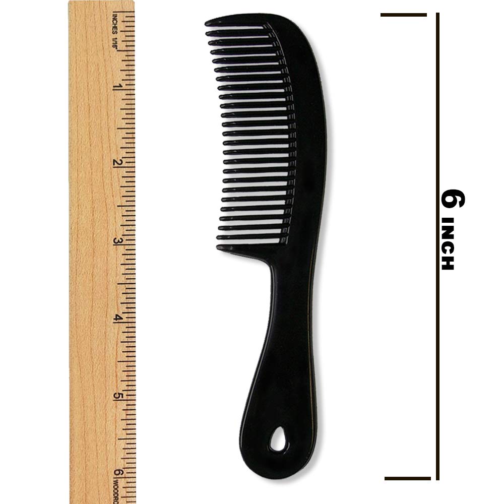 Combs for Men Pack of 6, Pocket Combs for Men, Hair Comb Set, Beard Mustache Comb