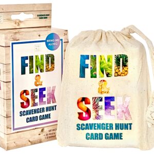 Hapinest Find and Seek Scavenger Hunt Outdoor Indoor Card Game for Kids