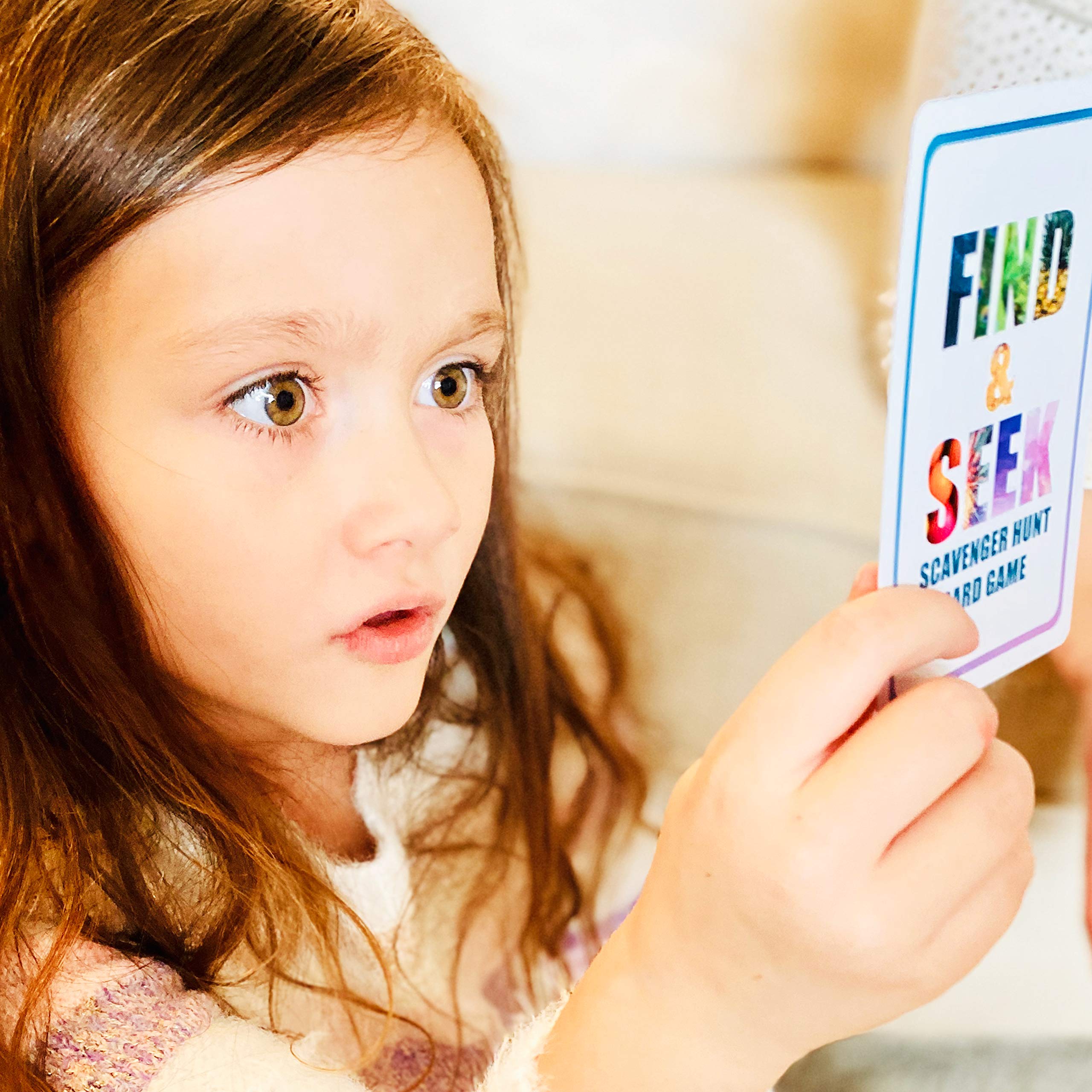 Hapinest Find and Seek Scavenger Hunt Outdoor Indoor Card Game for Kids