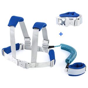 rehomy toddler anti lost wrist link, safety reflective baby walking harness leash