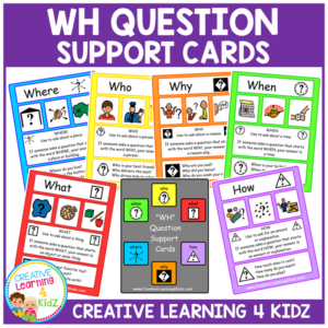 wh question support cards