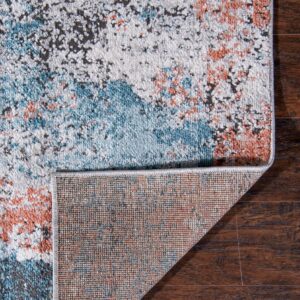 Rugs.com Leipzig Collection Area Rug – 2' x 3' Multi Low-Pile Rug Perfect for Entryways, Kitchens, Breakfast Nooks, Accent Pieces