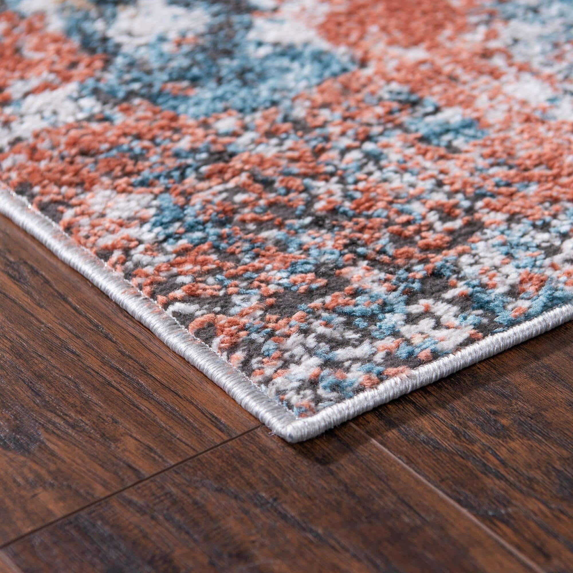 Rugs.com Leipzig Collection Area Rug – 2' x 3' Multi Low-Pile Rug Perfect for Entryways, Kitchens, Breakfast Nooks, Accent Pieces