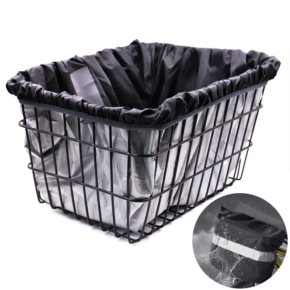 Hoobbii Waterproof Bike Basket Liner - Waterproof Rain Cover Fits Most Bicycle Baskets.