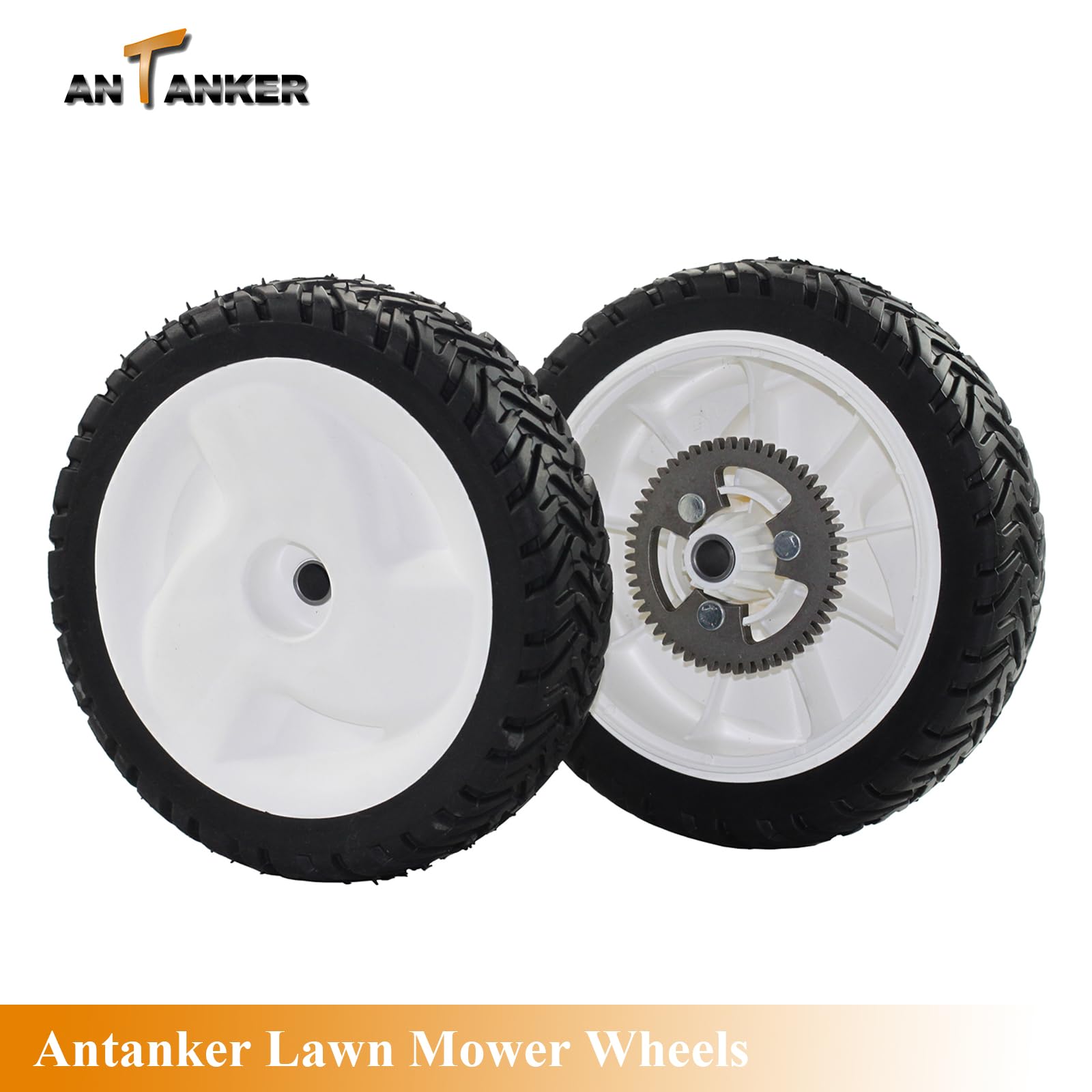 Antanker 105-3036 Wheel Gear Assembly Replaces for Toro 105-3036 105-3024 105-3025 for Toro 22" Lawn Mower Rear Wheel 8 Inch, 2 Pack, 20017 20041 20066 20068 20073 Recycler Self-Propelled Push Mower