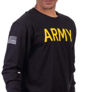 Army PT Style Shirt | U.S. Military Physical Training Workout Long Sleeve T-Shirt, Grey-(LSGRY,3XL)