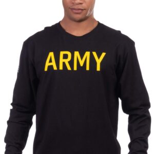 Army PT Style Shirt | U.S. Military Physical Training Workout Long Sleeve T-Shirt, Grey-(LSGRY,3XL)