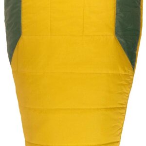 Klymit Wild Aspen Lightweight Mummy Sleeping Bag, Cold Weather Sleeping Bag for Camping, Hiking, and Backpacking, Yellow