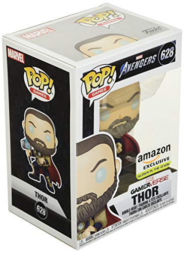 Funko Pop! Marvel: Avengers Game - Thor (Glow in The Dark), Amazon Exclusive