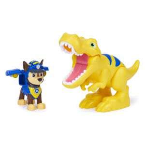 paw patrol, dino rescue chase and dinosaur action figure set, for kids aged 3 and up