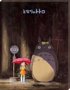 ensky - my neighbor totoro - meeting totoro, canvas style artboard jigsaw puzzle (atb-18)