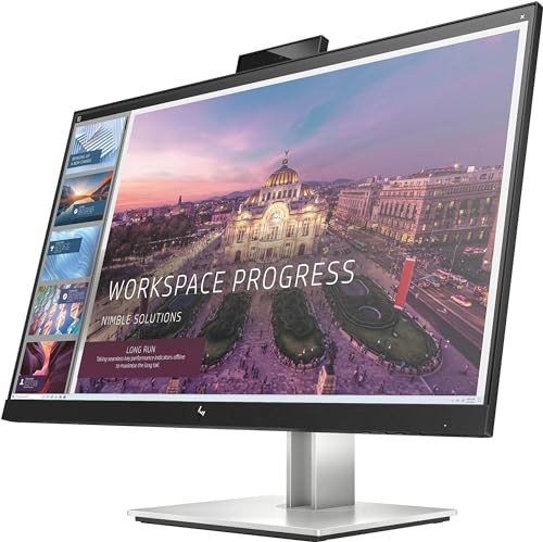 HP E24d G4 23.8" Full HD LED LCD Monitor - 16:9 - Black, Silver