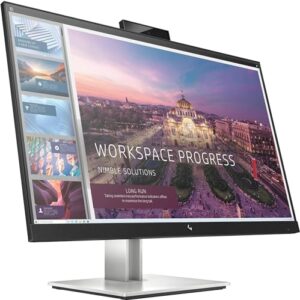 HP E24d G4 23.8" Full HD LED LCD Monitor - 16:9 - Black, Silver