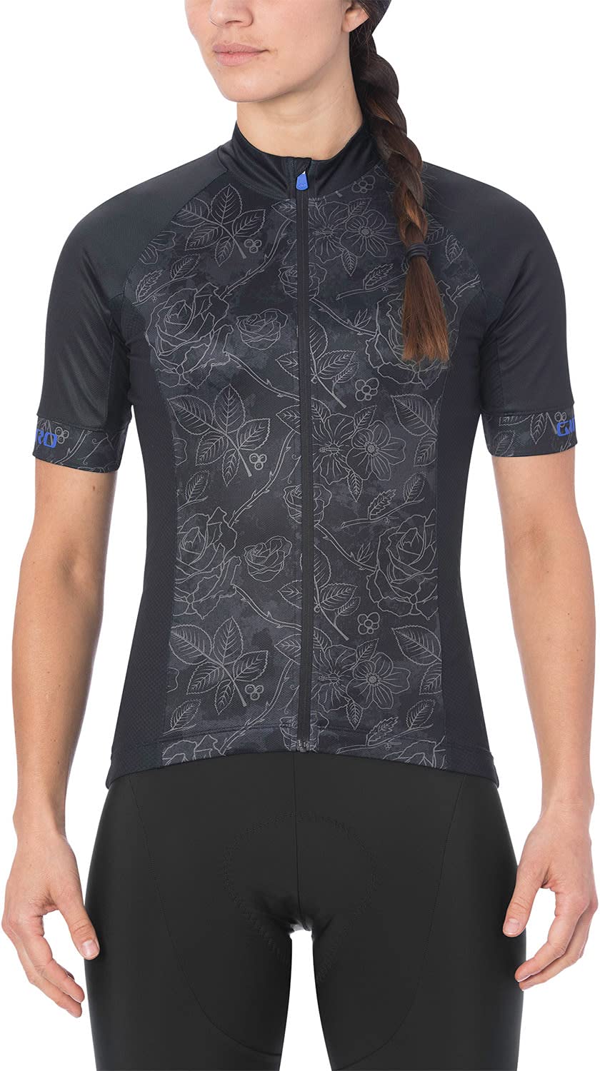 Giro Women Chrono Sport Jersey Adult Cycling Apparel - Black Floral (2020), Large