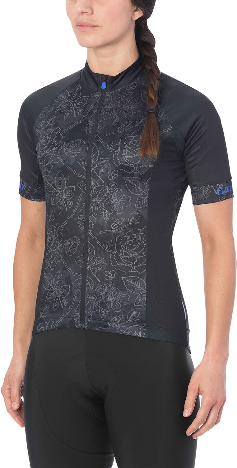 Giro Women Chrono Sport Jersey Adult Cycling Apparel - Black Floral (2020), Large