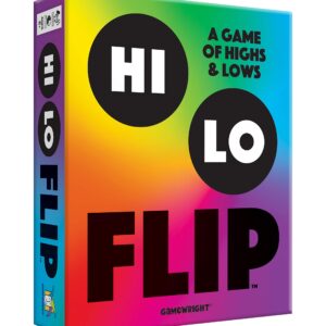 Gamewright - Hi Lo Flip - A Card Game of Highs & Lows, Multicolor, 8 x 6.5 x 1.98 inches