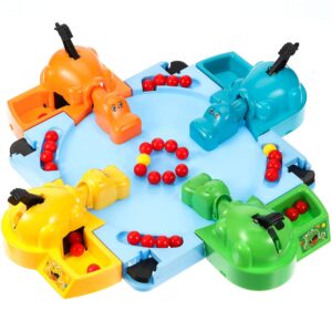 84 Pieces Game Replacement Balls 4 Sets Game Replacement Marbles Compatible with Hungry Hungry Hippos, 76 Red Balls and 8 Yellow Balls