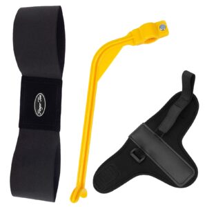 amy sport golf swing training aid arm band yellow trainer wrist support value 3 pack professional posture motion correction aids kit for men women beginner practice(3 pack golf swing trainer set)