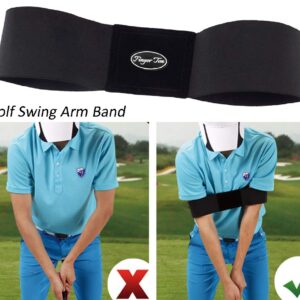 Amy Sport Golf Swing Training Aid Arm Band Yellow Trainer Wrist Support Value 3 Pack Professional Posture Motion Correction Aids Kit for Men Women Beginner Practice(3 Pack Golf Swing Trainer Set)