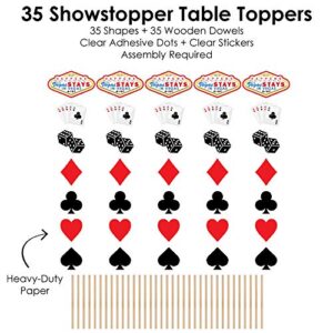 Big Dot of Happiness Las Vegas - Casino Party Centerpiece Sticks - Showstopper Table Toppers - 35 Pieces