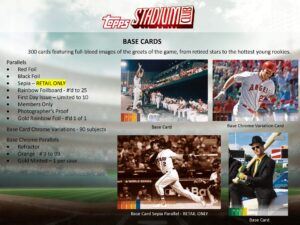 2020 topps stadium club baseball retail value box