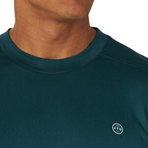 ATG by Wrangler Men's Long Sleeve Performance Sun Shirt, Deep Green, X-Large Tall