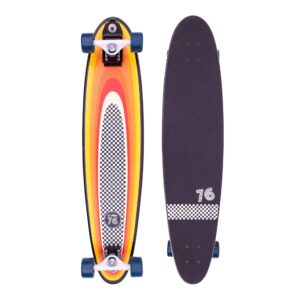 z-flex surf-a-gogo log roll longboard, adults unisex, multi (multicolor), 37 mm