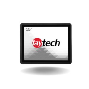 faytech 15" high brightness capacitive ip65 touch screen monitor – ideal for industrial and outdoor applications in harsh environments