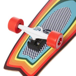 Z-Flex Surf-a-gogo Surfskate Fish Longboard, Adults Unisex, Multi (Multicolor), 31 in