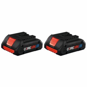 bosch gba18v40-2pk 18v core18v® lithium-ion 4 ah advanced power battery, 2-pack