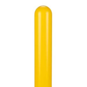 Innoplast BollardGard 4" x 52" 1-Pack Round Top Bollard Cover (Yellow No Tape)