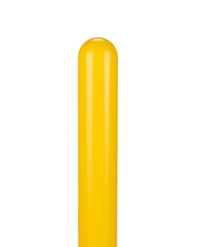 Innoplast BollardGard 4" x 52" 1-Pack Round Top Bollard Cover (Yellow No Tape)