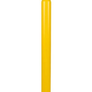 Innoplast BollardGard 4" x 52" 1-Pack Round Top Bollard Cover (Yellow No Tape)