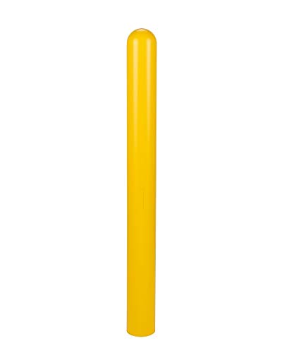 Innoplast BollardGard 4" x 52" 1-Pack Round Top Bollard Cover (Yellow No Tape)