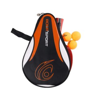 coherny portable table tennis racket bag waterproof table tennis racket cover paddle pingpong paddle pouch with ball case