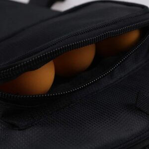 Coherny Portable Table Tennis Racket Bag Waterproof Table Tennis Racket Cover Paddle PingPong Paddle Pouch with Ball Case