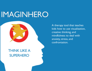 imaginhero : using superheroes to teach mindfulness and cognitive behavioral therapy; from cards for calm.