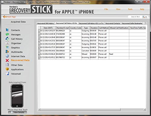 iRecovery Stick - Data Recovery and Investigation Tool for iPhones and iPads