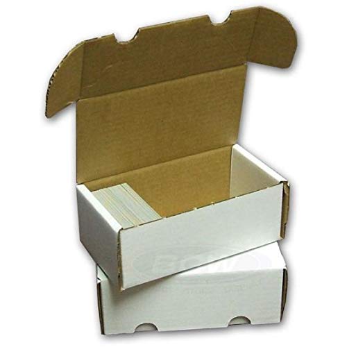 2 Boxes - BCW 400 Count - Corrugated Cardboard Storage Box - Baseball, Other Sport Cards, Gaming & Trading Card Collecting Supplies