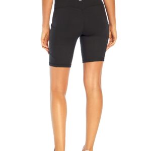 Marika Women's Odessa High Waist Tummy Control Bermuda Pocket Short, Black, Large