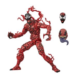 marvel hasbro legends series venom 6-inch collectible action figure toy carnage, premium design and 1 accessory