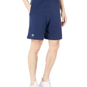 Russell Athletic mens Russell Athletic Men's Premium Ringspun Cotton With Pockets Casual Shorts, Navy, Medium US