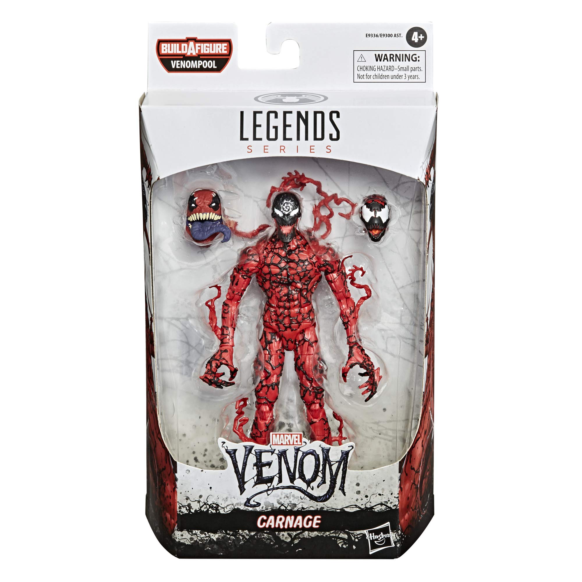 Marvel Hasbro Legends Series Venom 6-inch Collectible Action Figure Toy Carnage, Premium Design and 1 Accessory