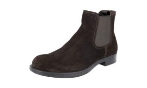 prada men's 2te082 054 f0192 brown leather half-boot us 11 / eu 10 (44)