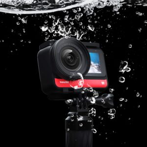 Insta360 ONE R 4K Edition – 4K 60fps Sports Action Camera with Stabilization, IPX8 Waterproof, Reversible Touch Screen, Slow Motion, Adaptive Design