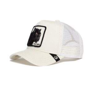 goorin bros. the farm men's trucker hat - baseball snapback cap, panther vibes, ivory