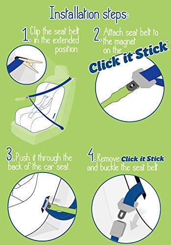 Click it Stick Car Seat Buckle Helper | Baby Car Seat Accessories | Quick Install Car Seat Key Tool