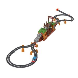 Thomas & Friends Walking Bridge train set, playset with motorized train for preschoolers ages 3 and older